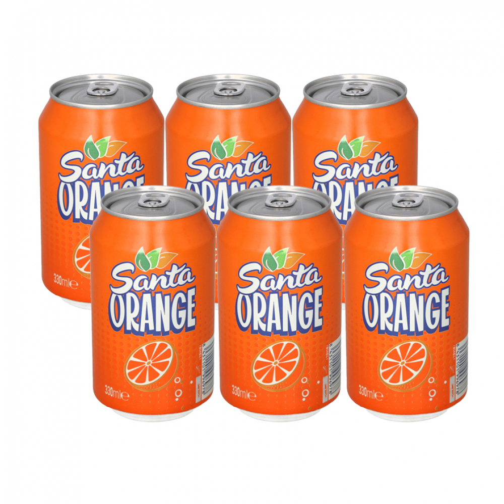 Refresco gaseado de naranja Santa (6 x 330 ml) $3.74 en Cuba | Nercado