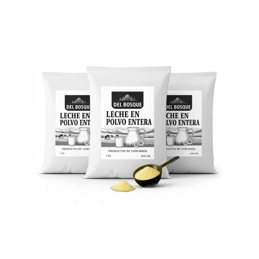 Del Bosque Whole Milk Powder Combo (3 x 1 kg) | Online Agency to Buy ...