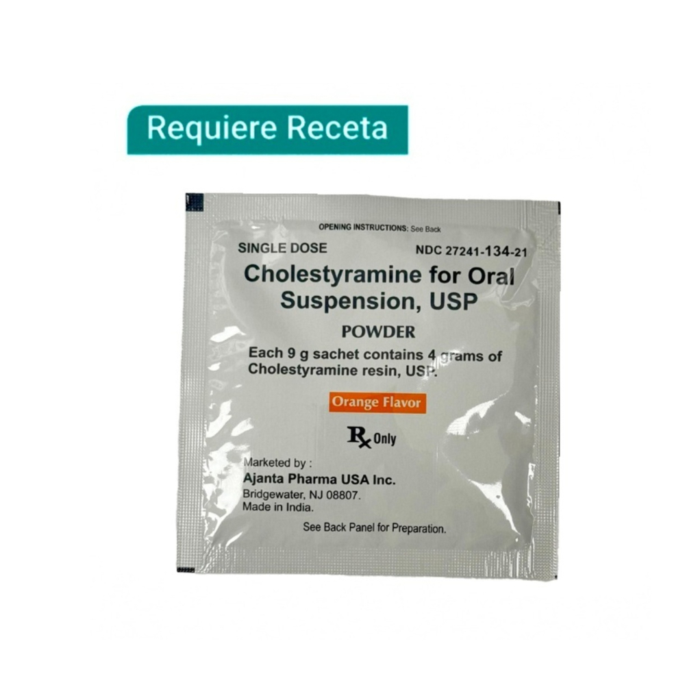 Ajanta Pharma cholestyramine for oral suspension orange flavor (9 g ...