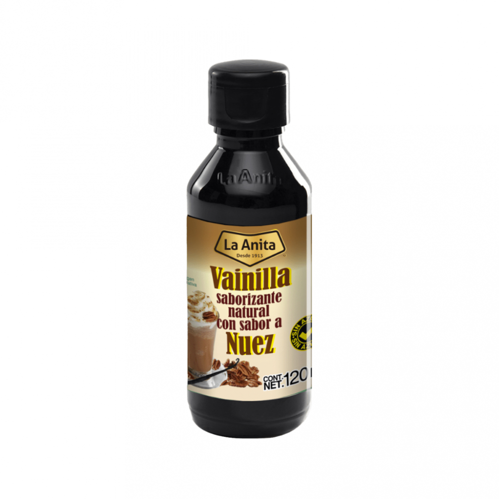 CompreMarket - Saborizante natural vainilla con sabor a nuez La Anita (120 ml / 4.06 fl oz)