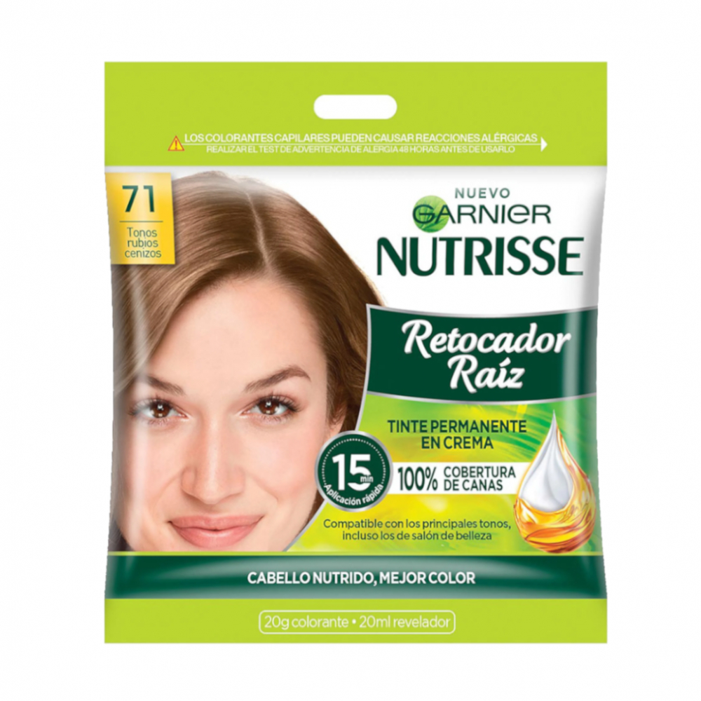CompreMarket - Tinte No. 71 tonos rubios cenizos Nutrisse Garnier (20 g)