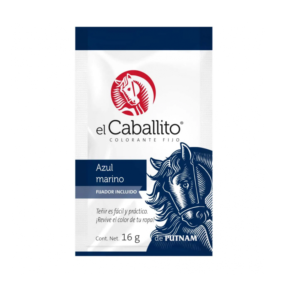 Colorante para ropa azul marino El Caballito (16 g) | Supermarket 23 es ...