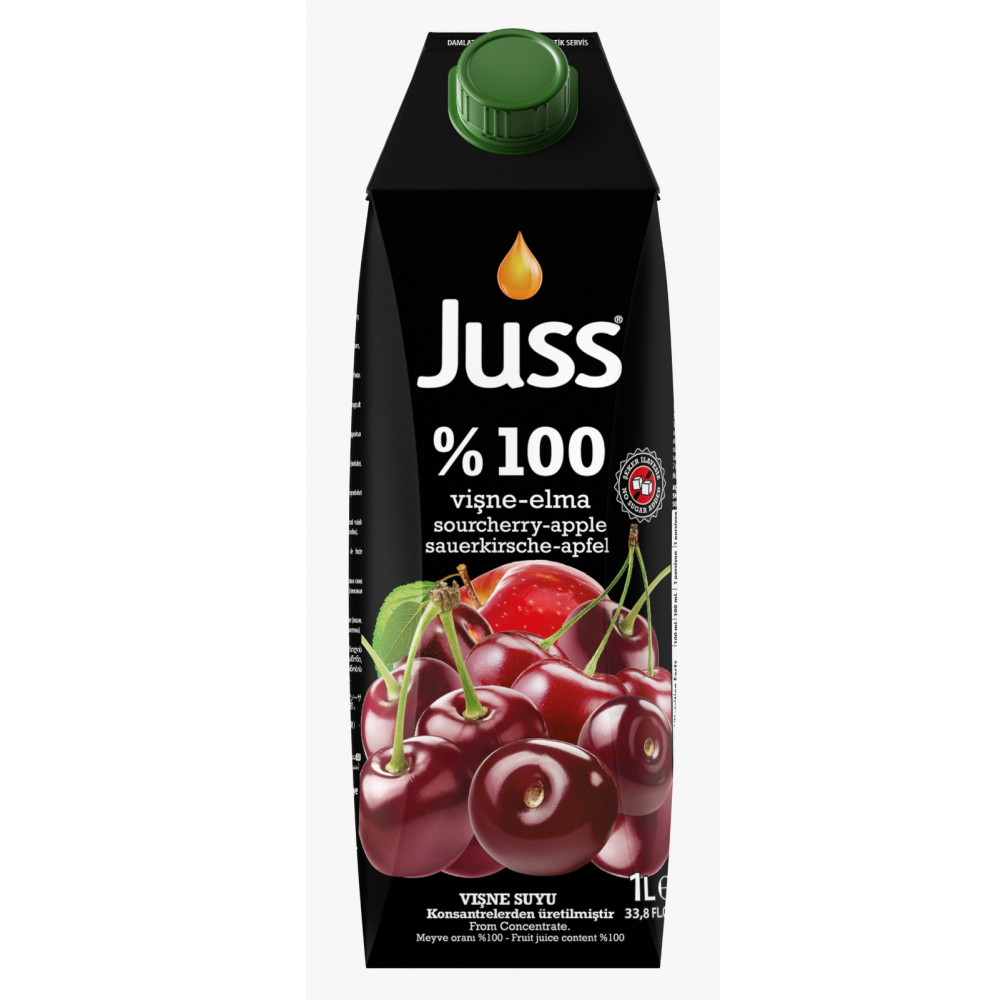 Jugo de cereza y manzana 100 % Juss (1 L) | Supermarket 23 es una ...
