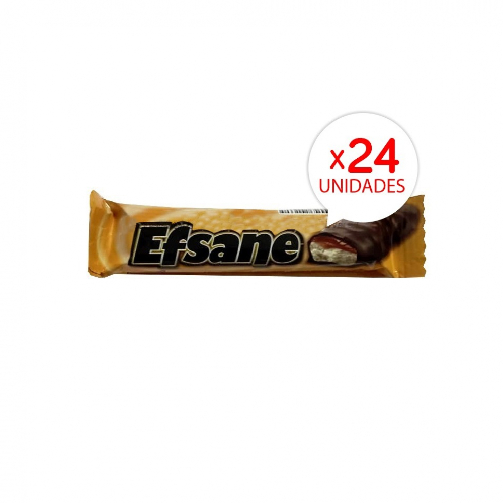 Bizcocho recubierto con caramelo y chocolate Efsane (24 x 20 g ...