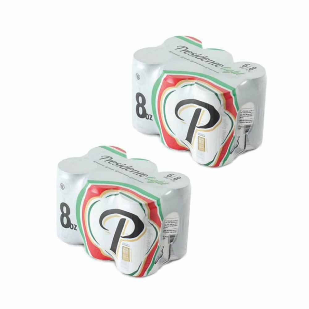 Cerveza de lata Presidente light (12 x 237 ml / 8 oz fl) | Supermarket ...