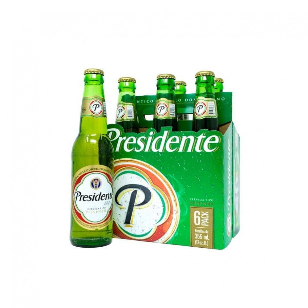 Cerveza de botella Presidente (6 x 355 ml / 12 oz fl) | Supermarket 23 ...