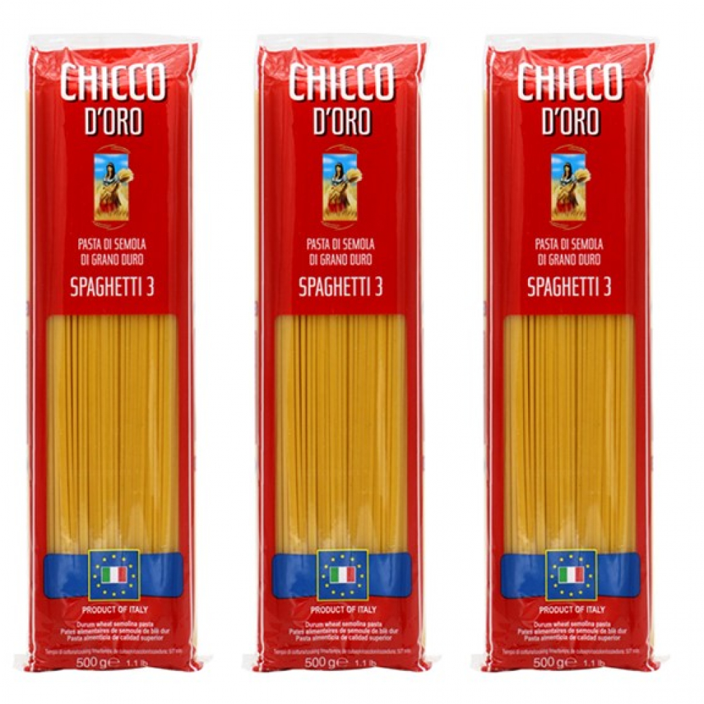 Chicco D'Oro spaghetti (3 x 500 g) | Online Agency to Buy and Send Food ...