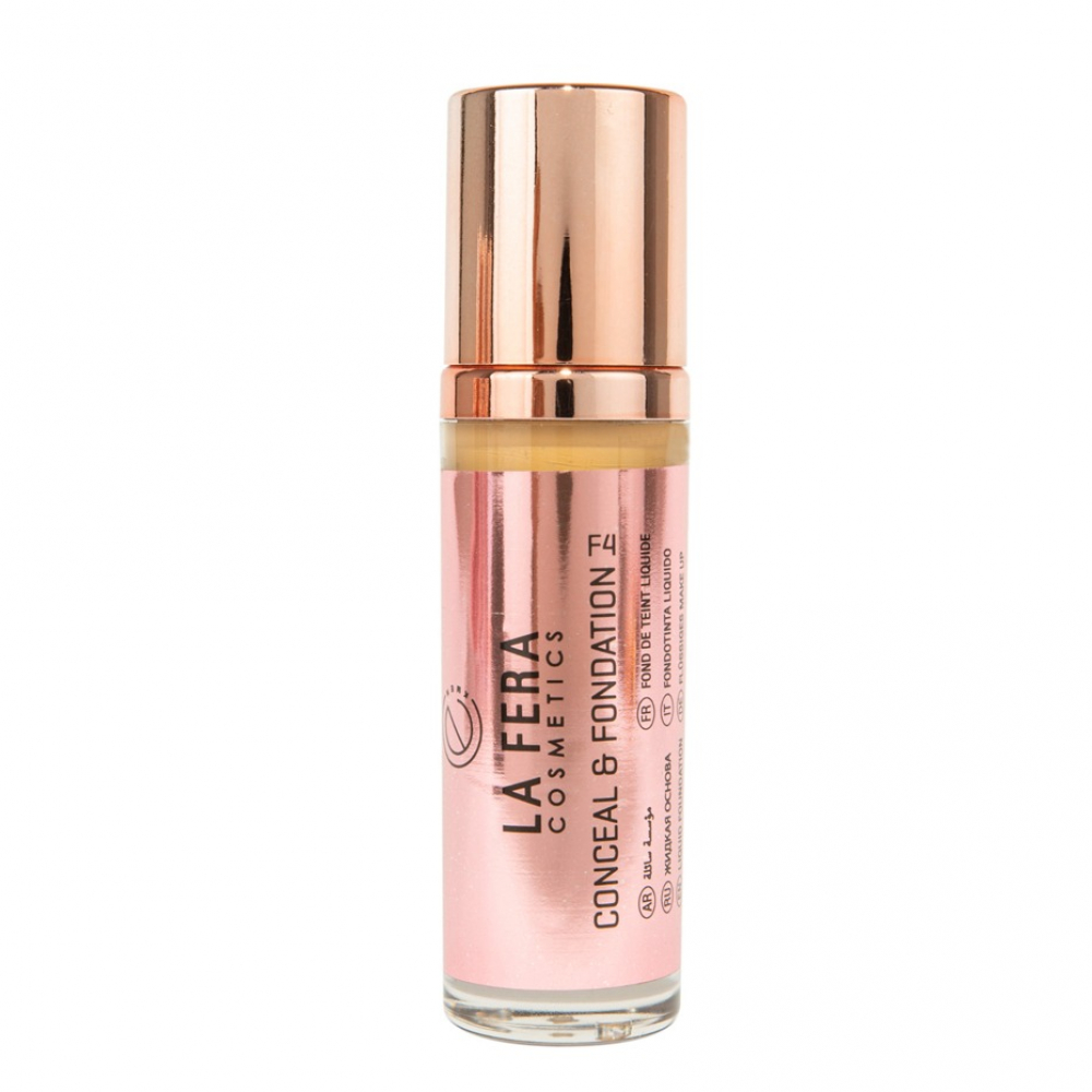 Corrector y base de maquillaje líquida No. F4 La Fera Cosmetics (8 g ...