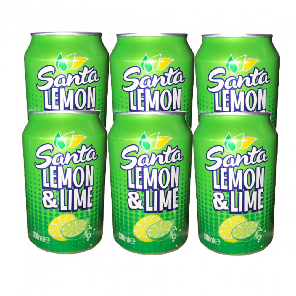 Refresco gaseado de lima y limón Santa (6 x 330 ml) | Supermarket 23 es ...