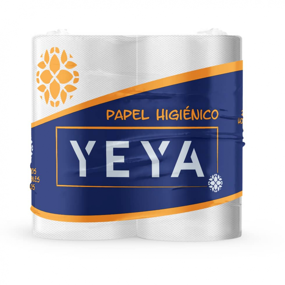 Papel sanitario de hojas dobles Yeya (4 u) | Supermarket 23 es una ...