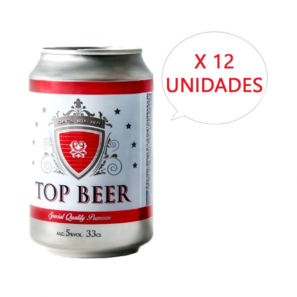 Cerveza Top Beer (12 x 330 ml) | Supermarket 23 es una Tienda para ...
