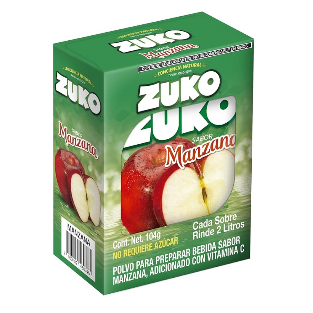 CompreMarket - Refresco sabor manzana Zuko (8 x 13 g)