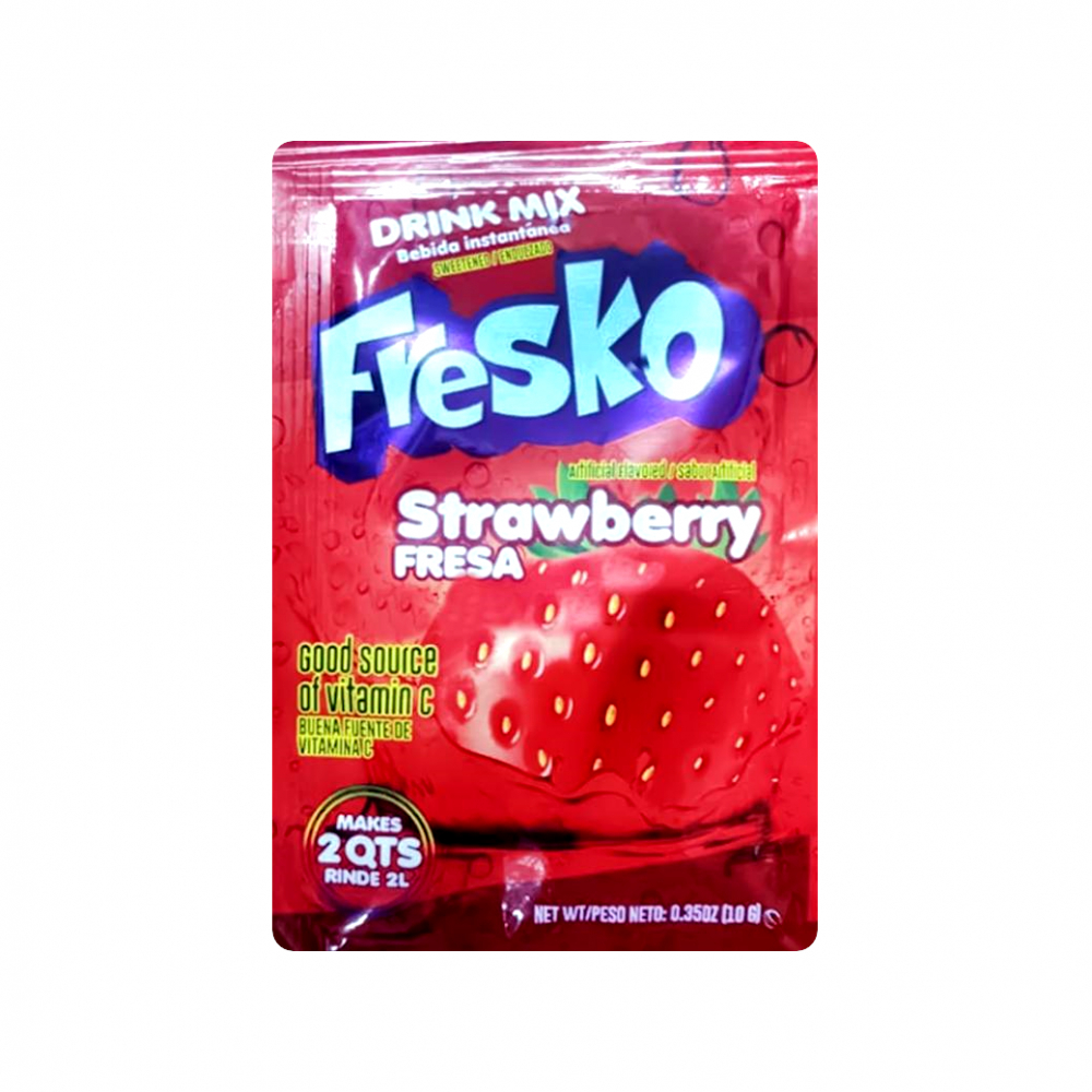 Refresco instantáneo sabor fresa Fresko (10 g) | Supermarket 23 es una ...