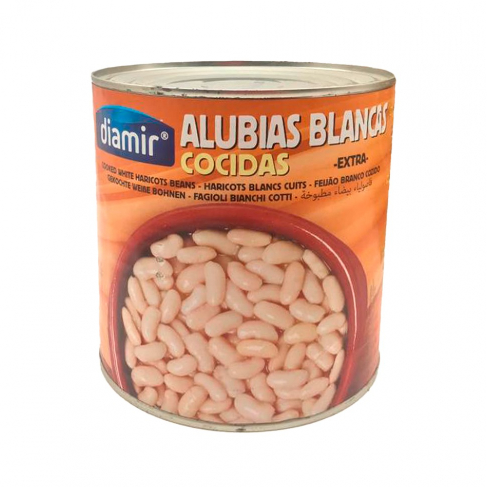 Alubias blancas cocidas Diamir (2.5 kg / 5.5 lb) | Supermarket 23 es ...