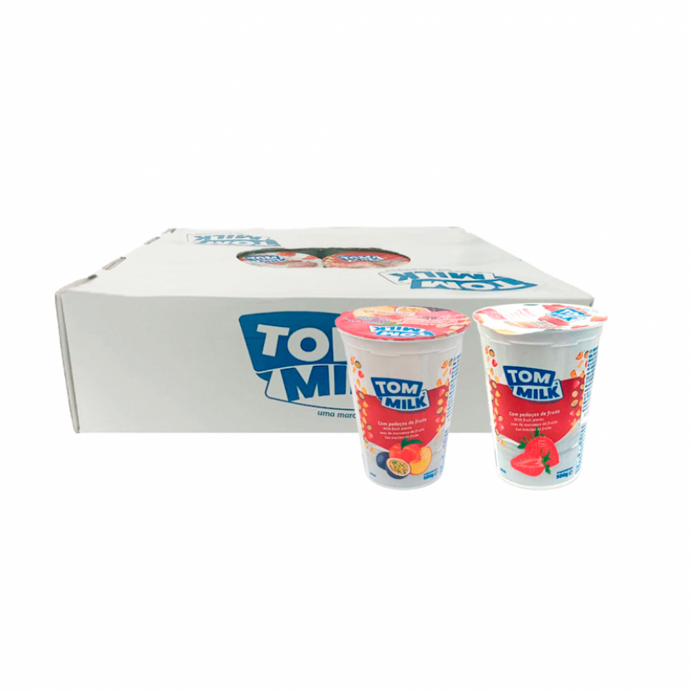 Tom Milk Pasteurized yogurt assortment (12 x 500 g / 1.10 lb) | Online ...