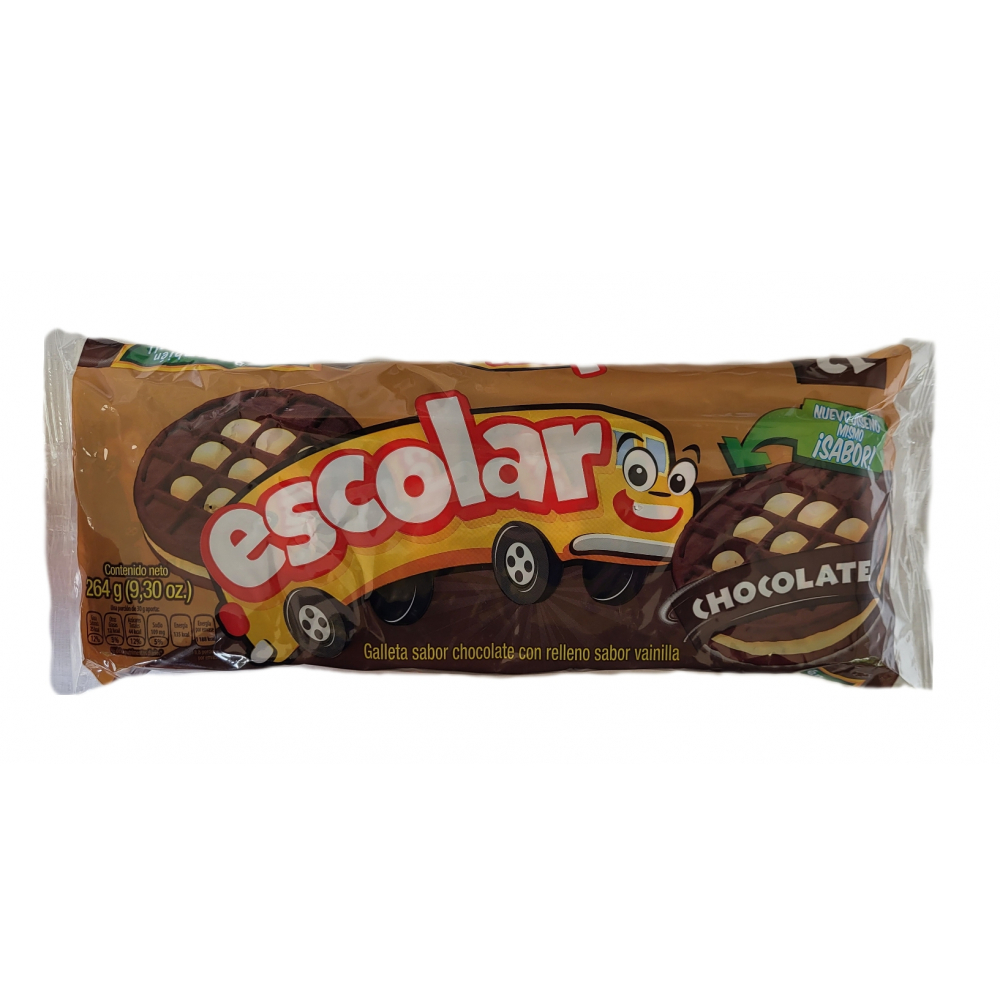 Galleta de chocolate con relleno sabor a vainilla Escolar (264 g / 9.30 ...