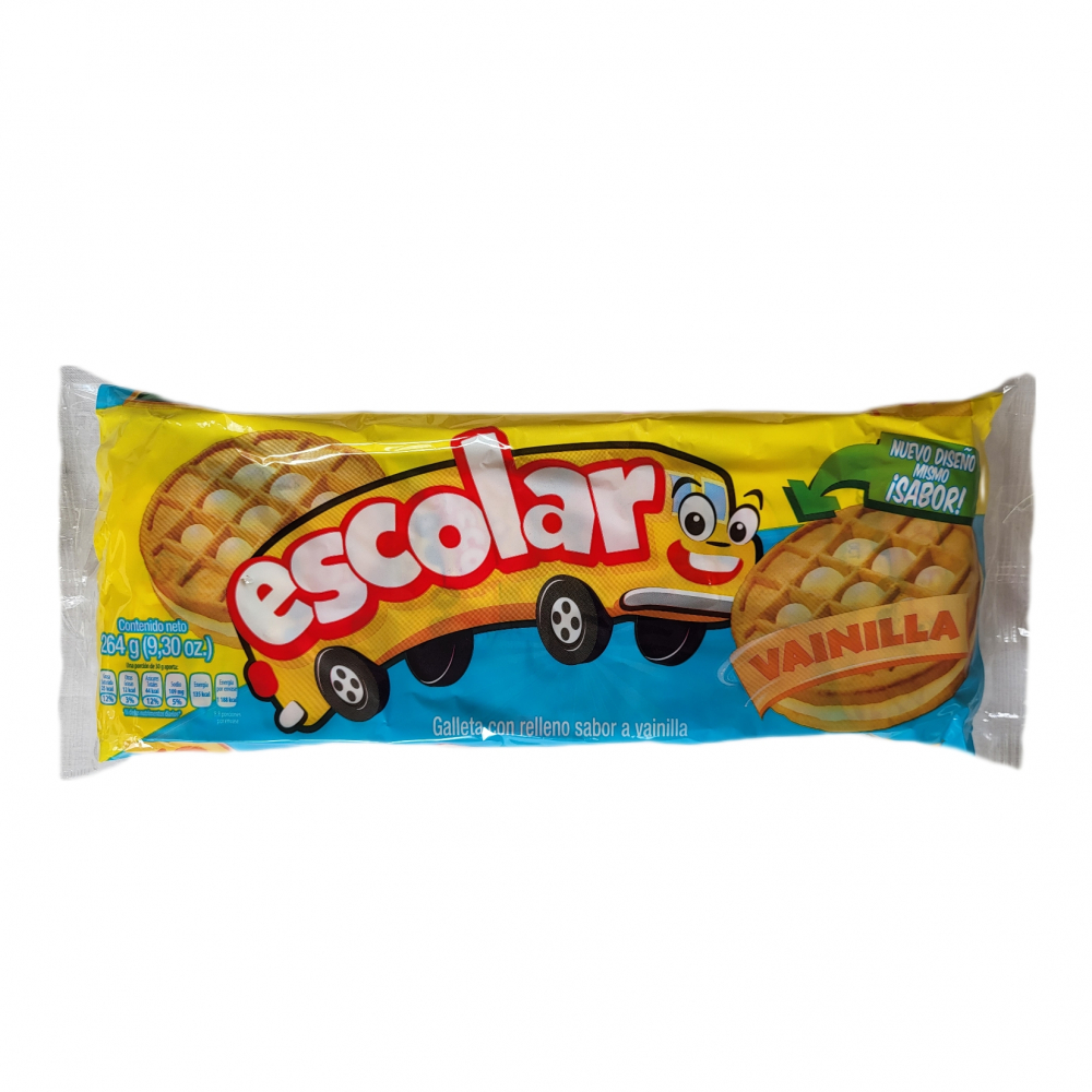 Galleta con relleno sabor a vainilla Escolar (264 g / 9.30 oz ...