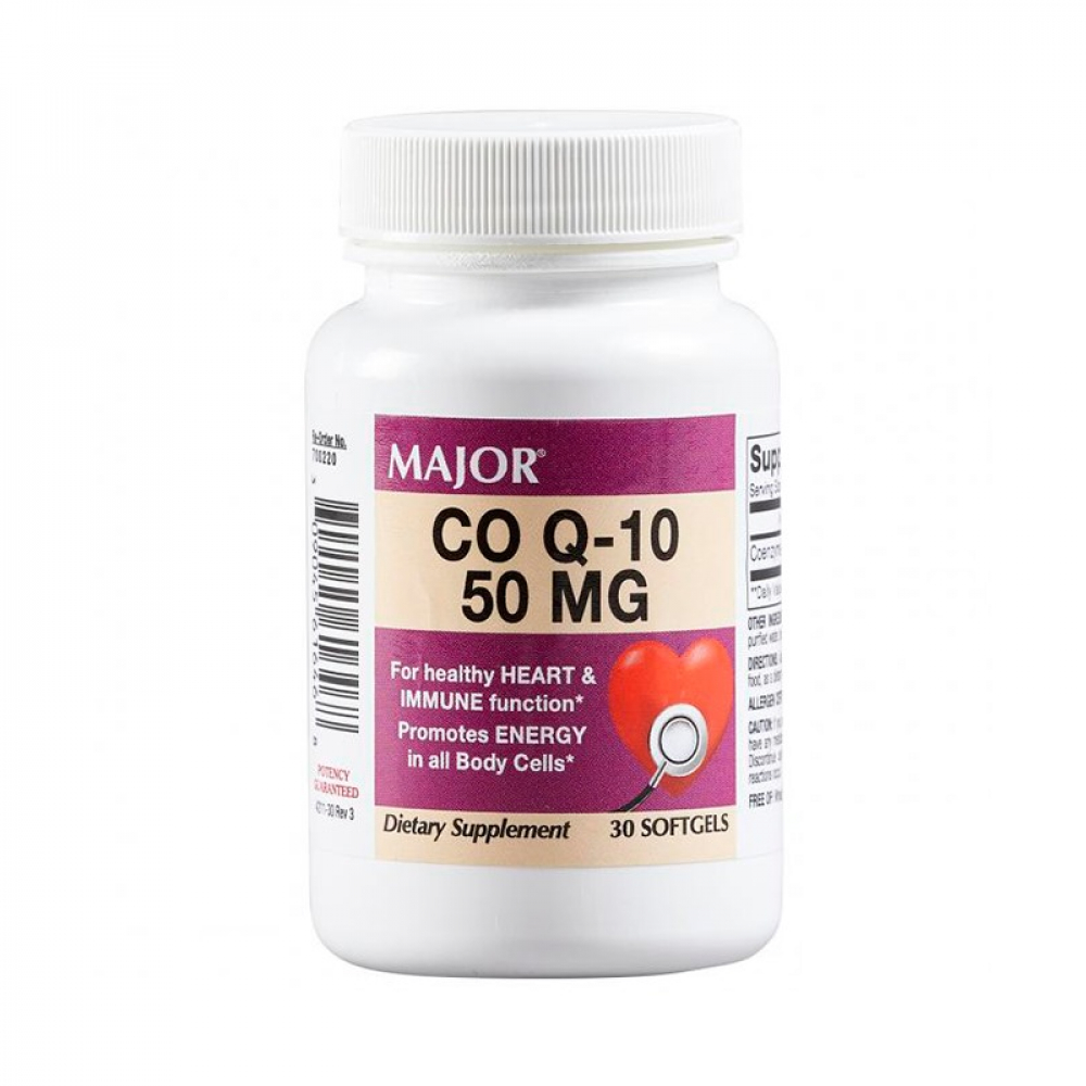 Co Q-10 50 mg Major (30 cápsulas blandas) | Supermarket 23 es una ...