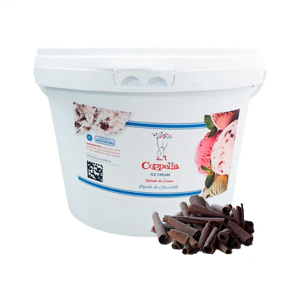 Helado de crema sabor rizado de chocolate Coppelia (4 L) | Supermarket ...