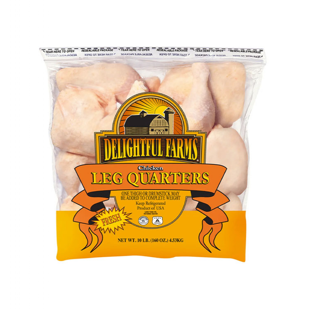 Delightful Farms Chicken leg quarters (4.54 kg / 10 lb) | Online Agency ...