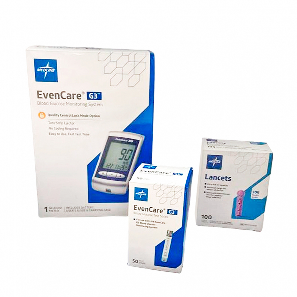 Sistema de monitorización de glucosa con tiras reactivas y lancetas ...