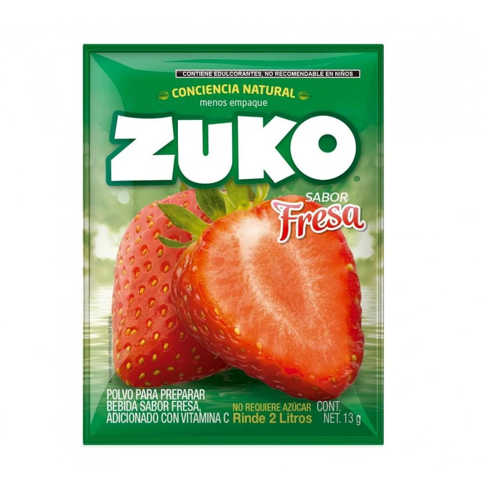 CompreMarket - Refresco instantáneo sabor fresa Zuko (13 g)