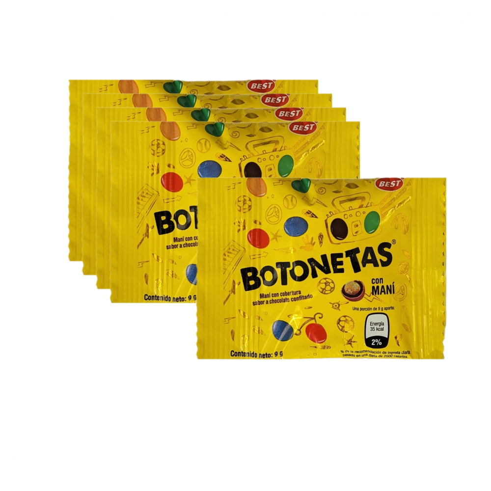 Best peanut buttons with chocolate flavor coating (5 x 9 g) | Online ...