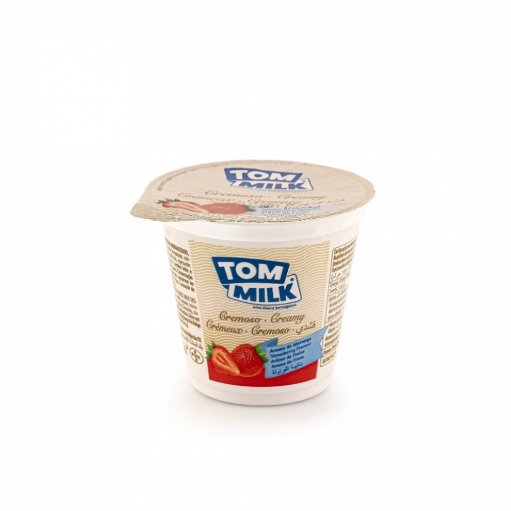 Yogurt pasteurizado sabor fresa Tom Milk (125 g / 4.41 oz ...
