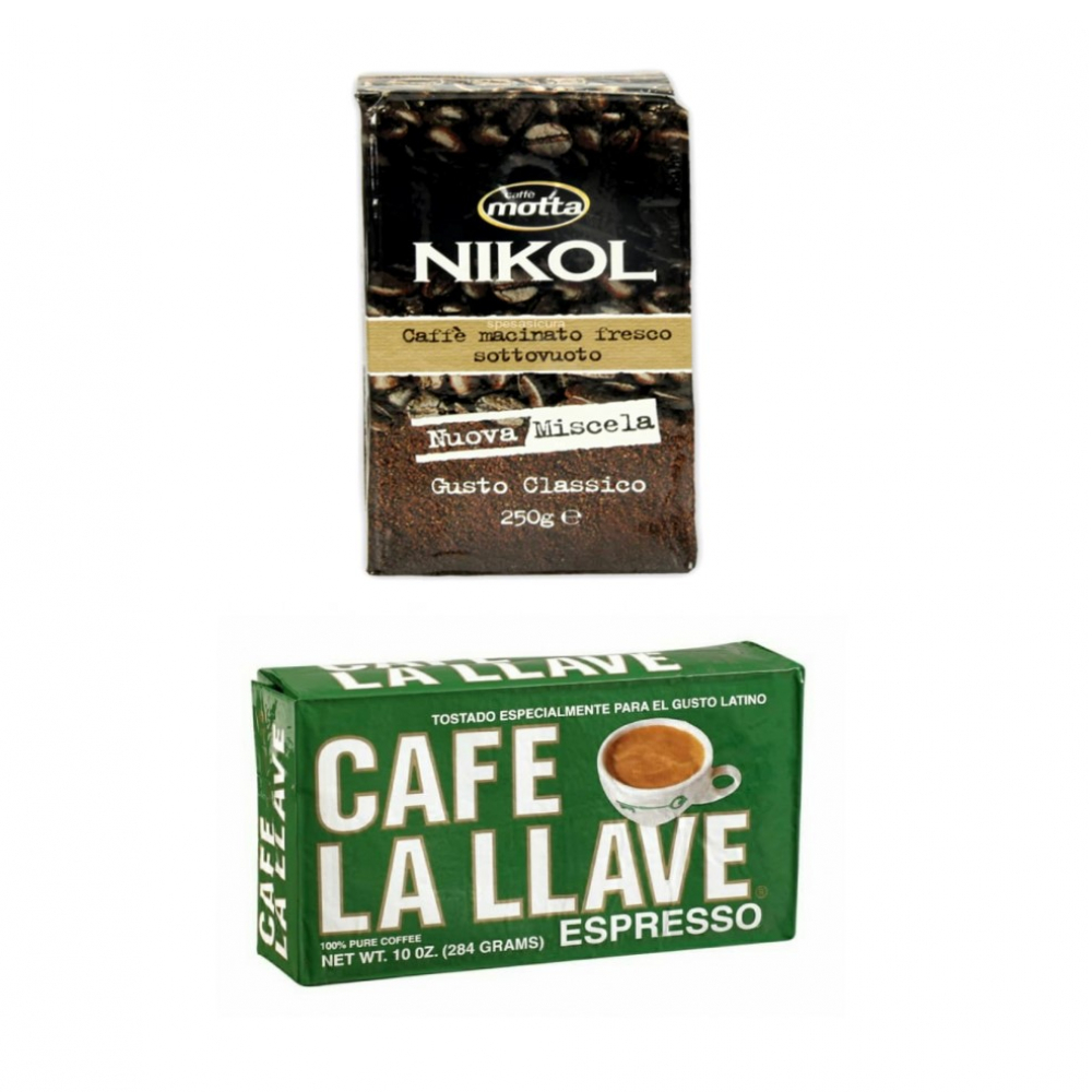 Café molido sabor clásico Motta Nikol + Café espresso La Llave ...