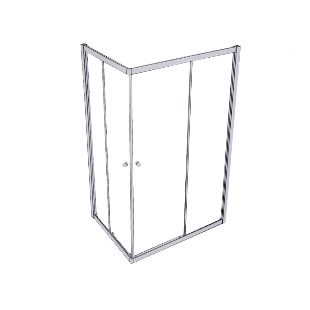 Gala screen with fixed segments and sliding doors 80 cm | Online Agency ...