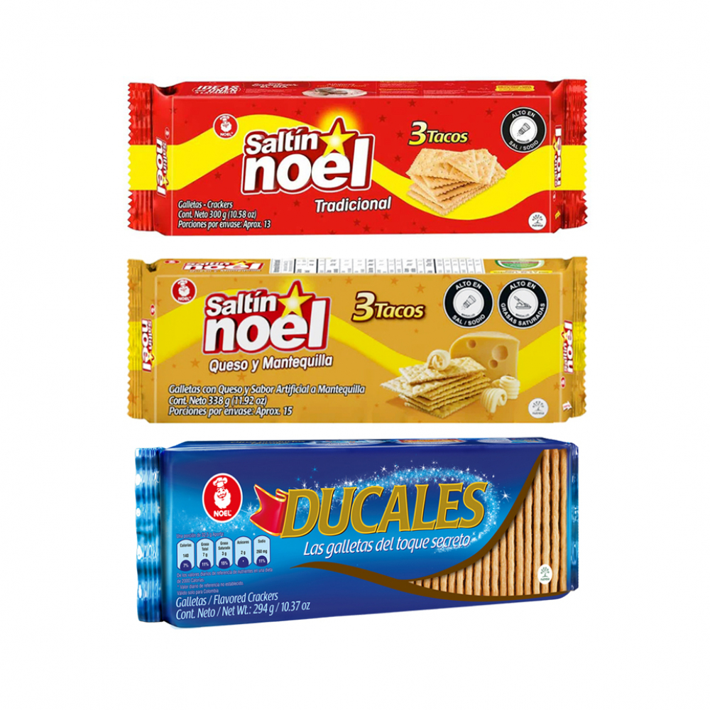 CompreMarket - Galletas saladas Ducales + Galletas saladas sabor queso ...