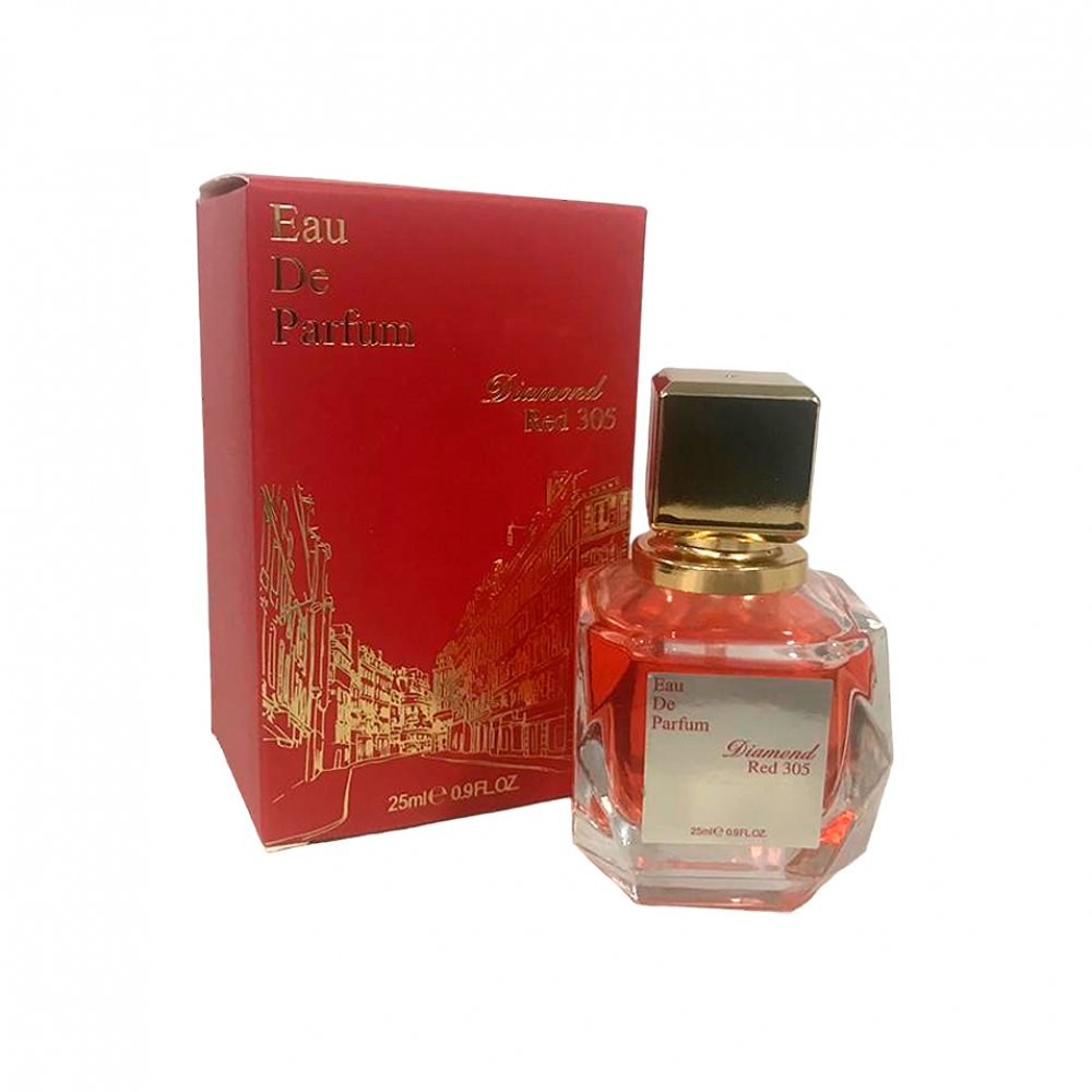 Eau de parfum para mujer con spray Diamond Red 305 (25 ml ...