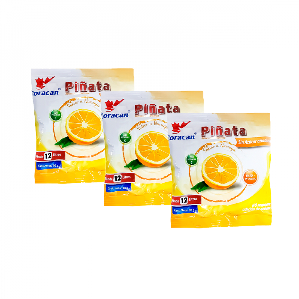 Refresco instantáneo sabor naranja Piñata (3 x 90 g / 3.17 oz ...