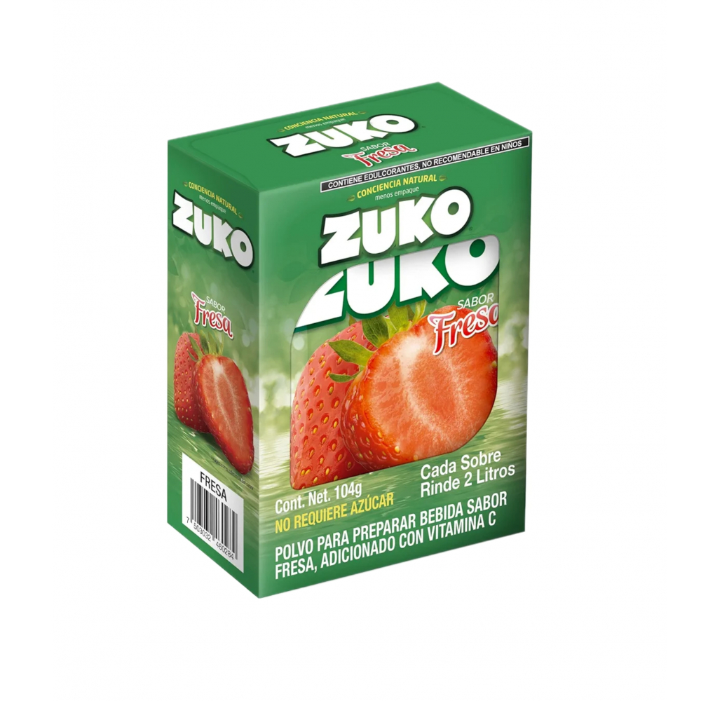 Refresco instantáneo sabor fresa Zuko (104 g / 3.67 oz) | Supermarket ...