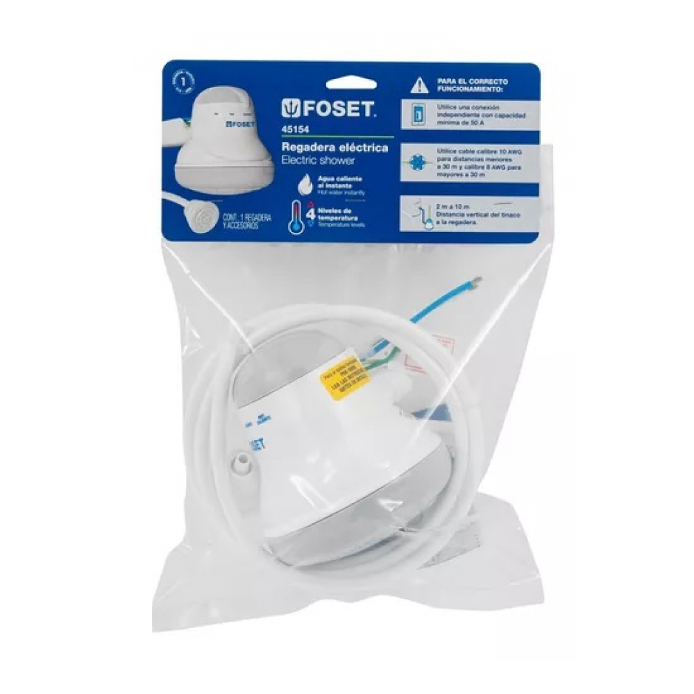CompreMarket - Ducha eléctrica con 4 niveles de temperatura Foset 45154