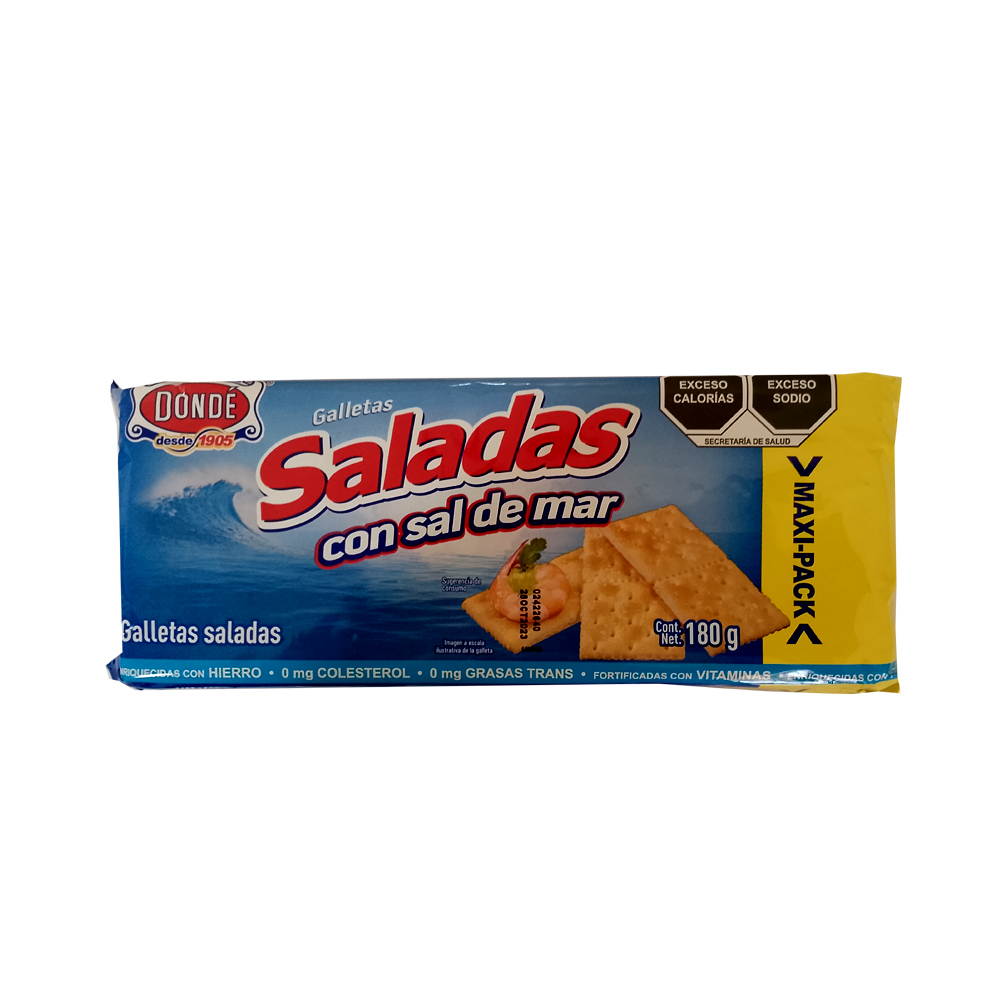 Galletas saladas con sal de mar (180 g / 6.3 oz) | Supermarket 23 es ...