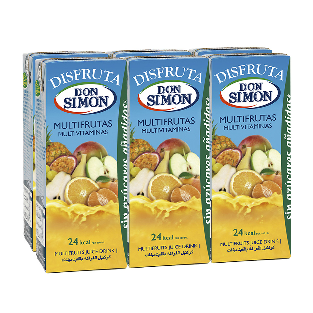 Zumo - jugo - multifrutas multivitaminas Disfruta Don Simon (6 x 200 ml ...