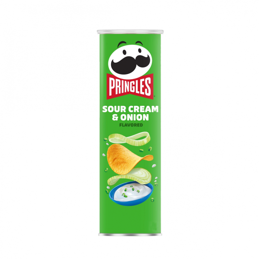 Crujientes de papas sabor cebolla y crema agria Pringles (158 g / 5.57 ...