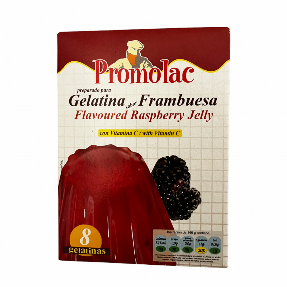 Gelatina de frambuesa Promolac (170 g / 5.99 oz) | Supermarket 23 es ...