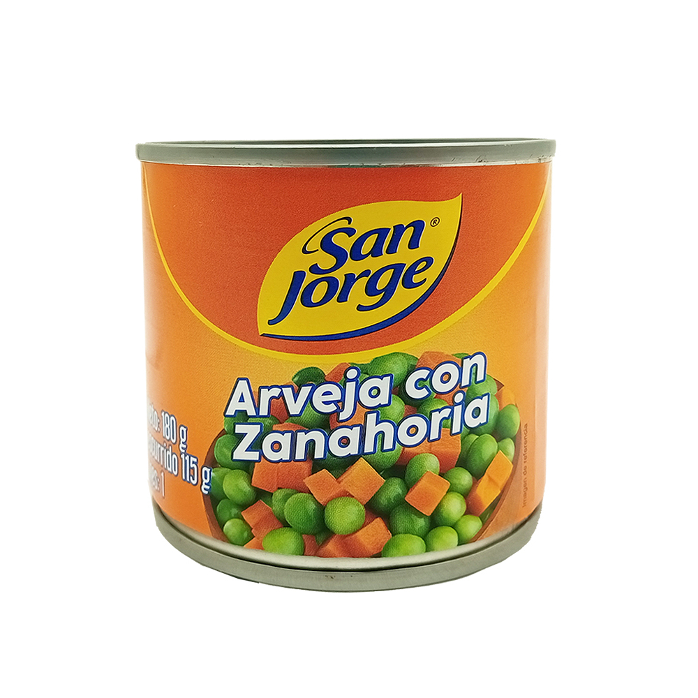Arveja - pitipua - con zanahoria San Jorge (180 g / 6.34 oz ...