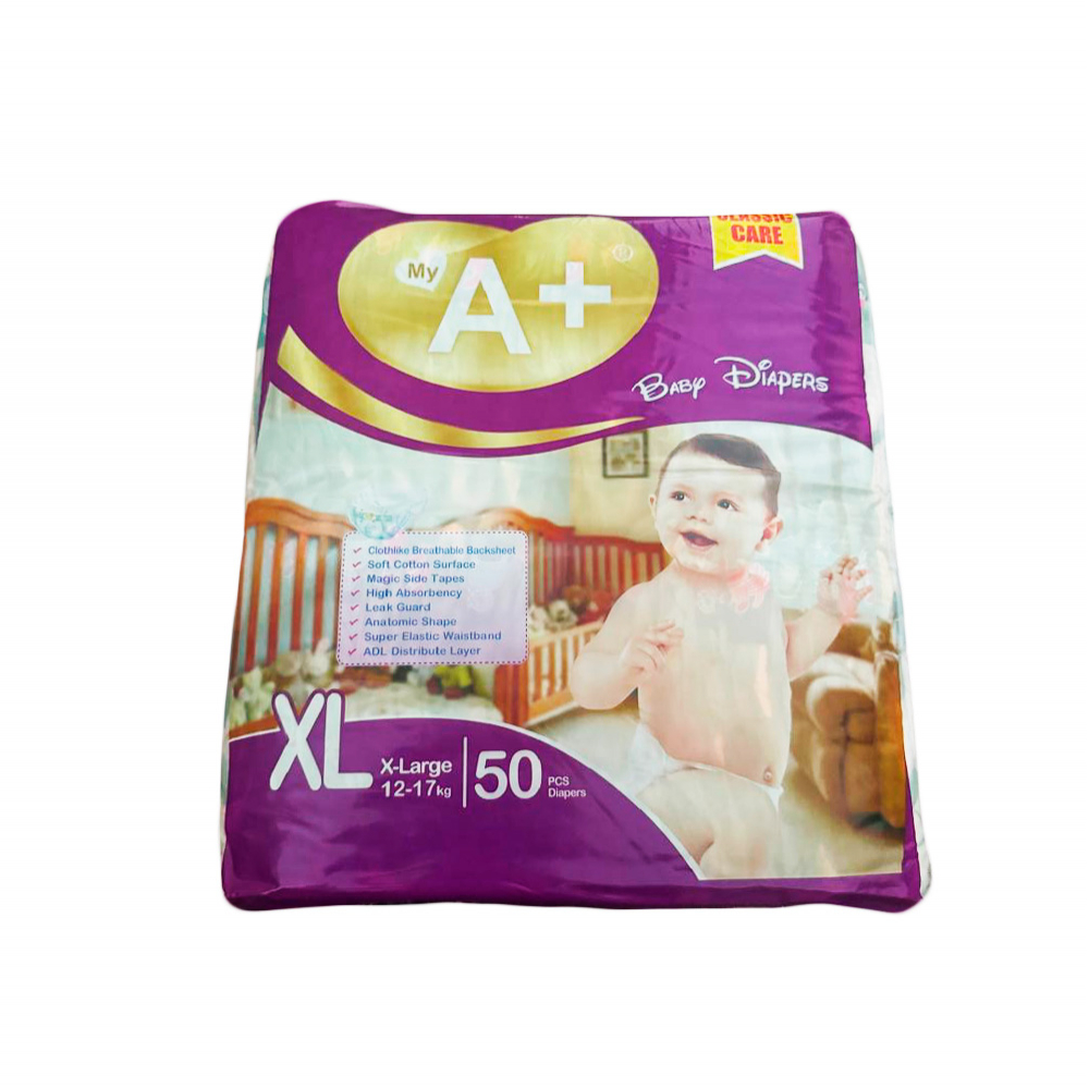 Disposable diapers - bottoms - for stage 4 babies - Size XL (50 U ...