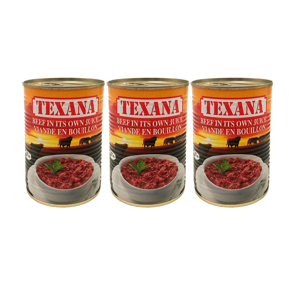 Texana beef in its juice (3 x 400 g / 14.10 oz) | Online Agency to Buy ...