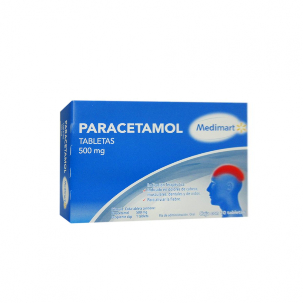 Paracetamol 500 mg Medimart (10 tabletas) | Supermarket 23 es una ...