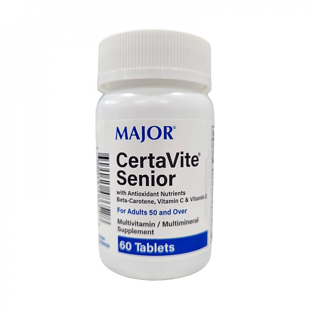 Multivitamínicos para mayores de 50 años. CertaVite Senior (60 ...