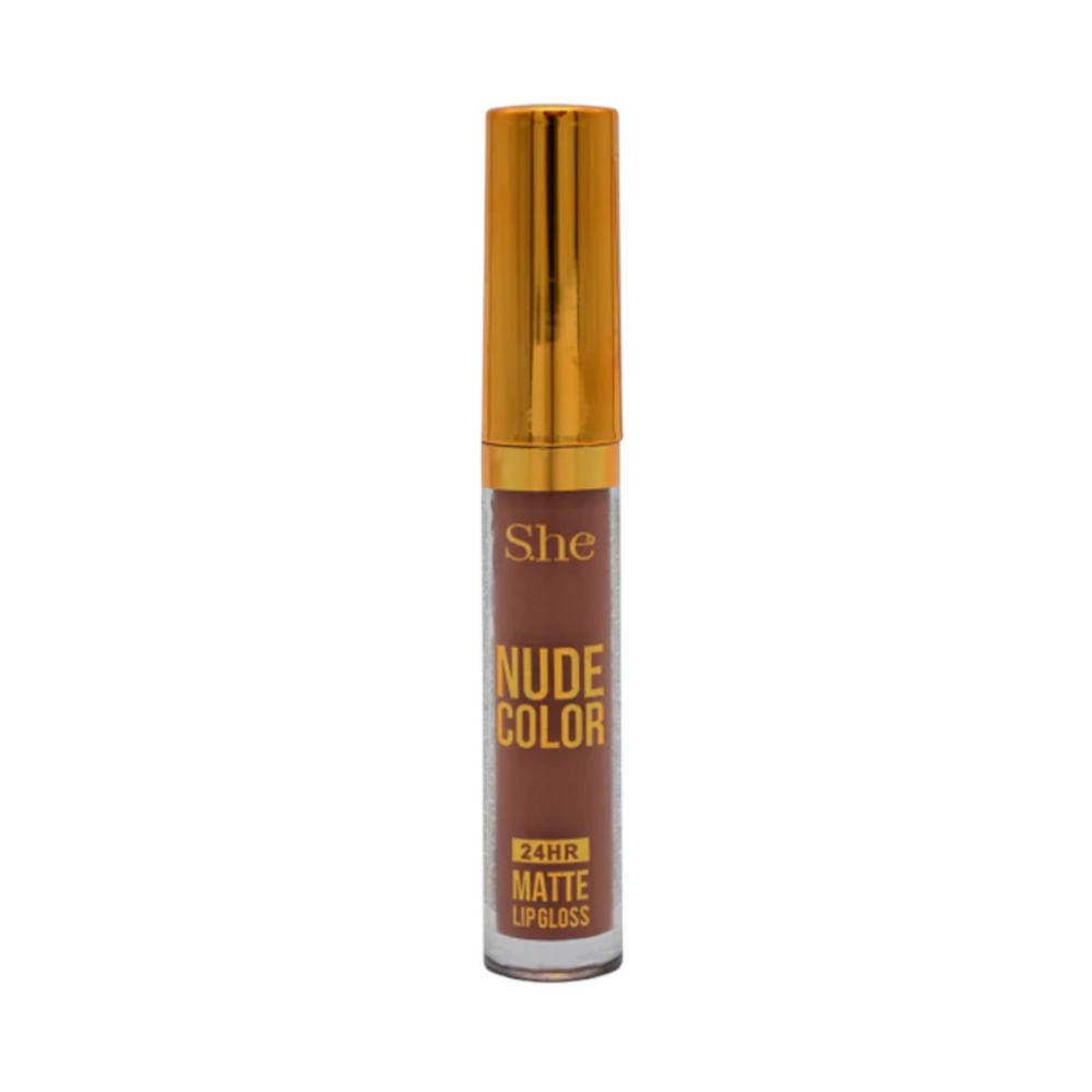Brillo labial mate color café con leche She Makeup (0.11 oz ...