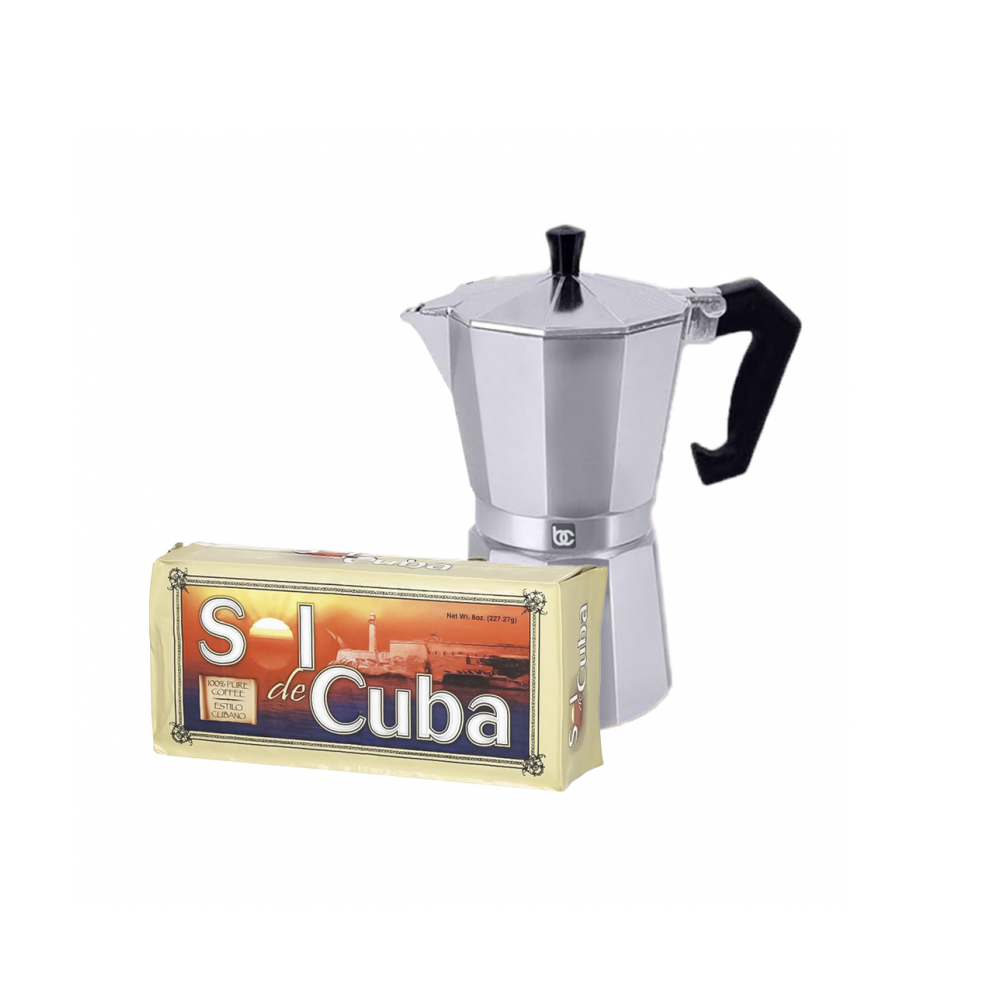 Cafetera espresso de 3 tazas + Café Sol de Cuba | Supermarket 23 es una ...