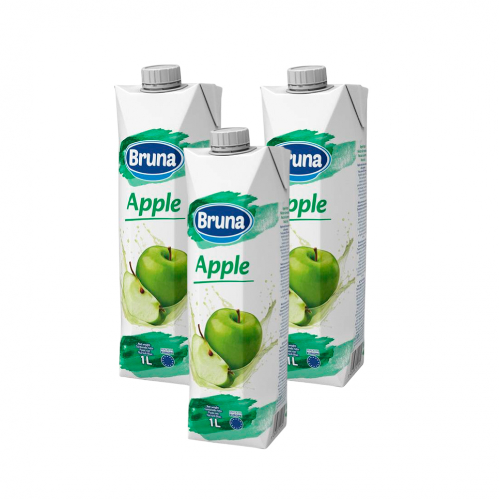 Bruna apple juice (3 x 1 L) | Online Agency to Buy and Send Food, Meat ...