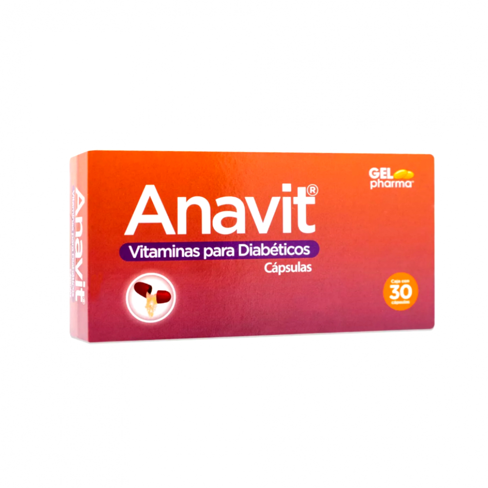 Anavit. Vitaminas para diabéticos (30 cápsulas) | Supermarket 23 es una ...