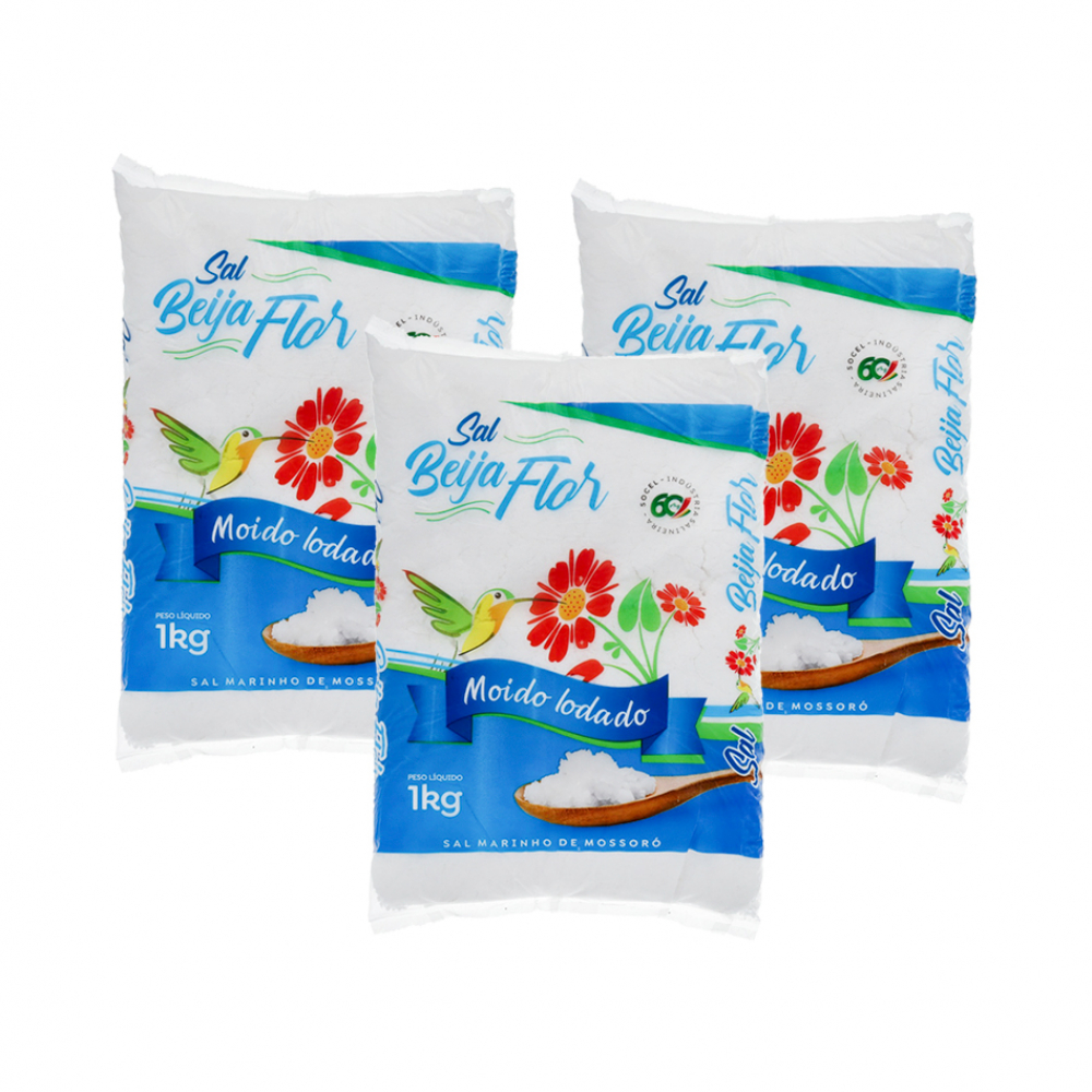Mossoró sea salt (3 x 1 kg / 2.2 lb) | Online Agency to Buy and Send ...