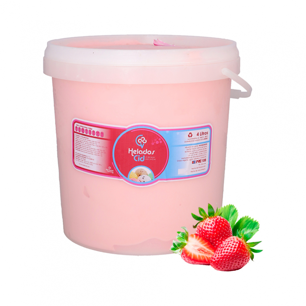Helado sabor fresa CID (4 L) | Supermarket 23 es una Tienda para envíos ...
